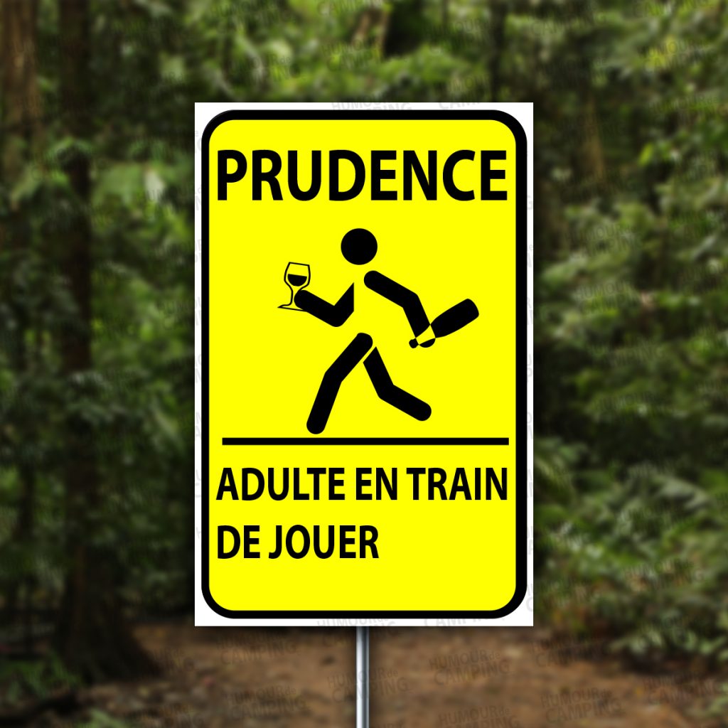 Danger : traverse de gars chaud – Humour de camping
